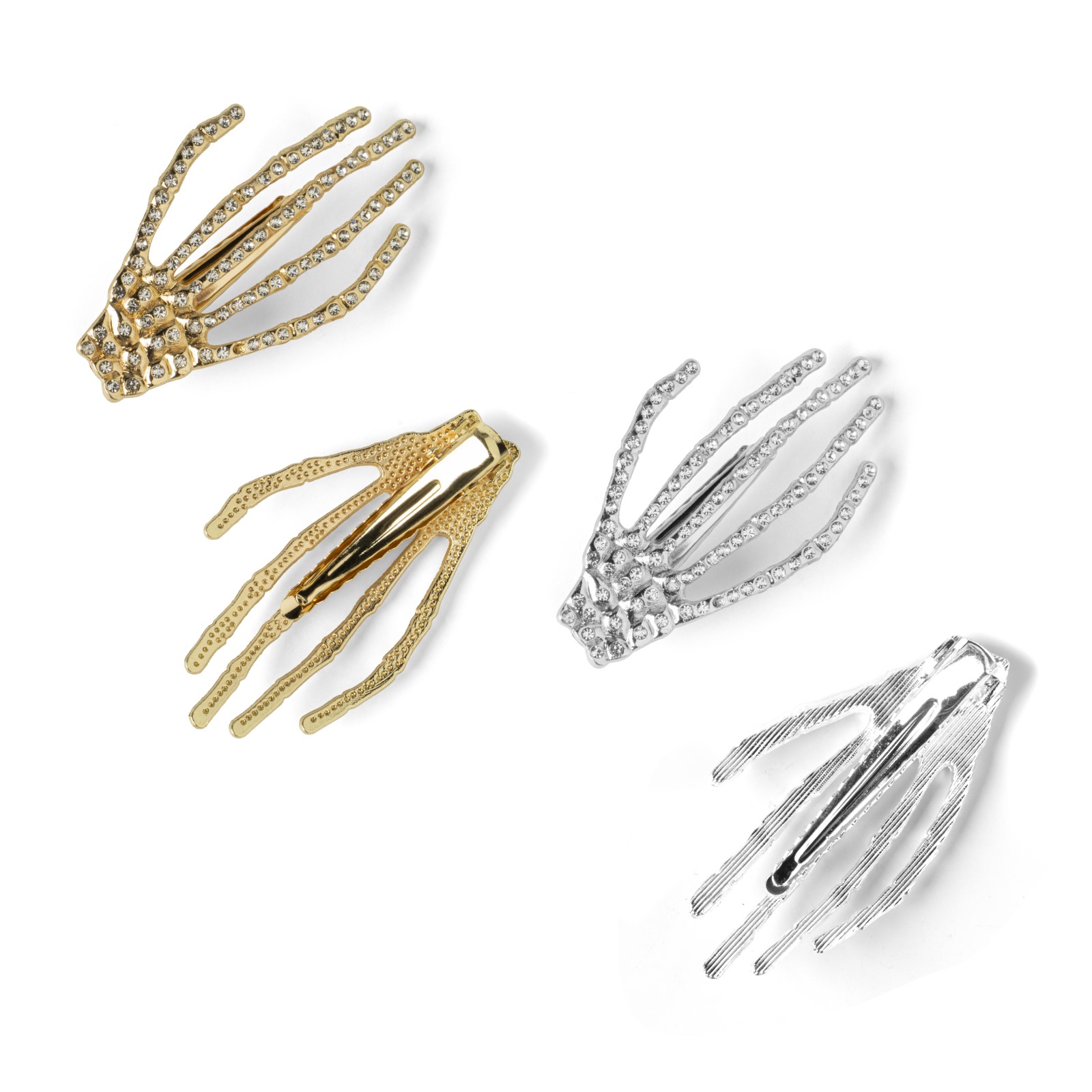 Halloween Death Grip Skeleton Hair Clips