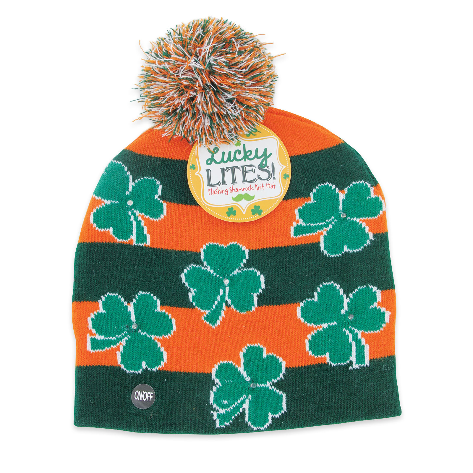 Lucky LITES! Flashing Knit Hats
