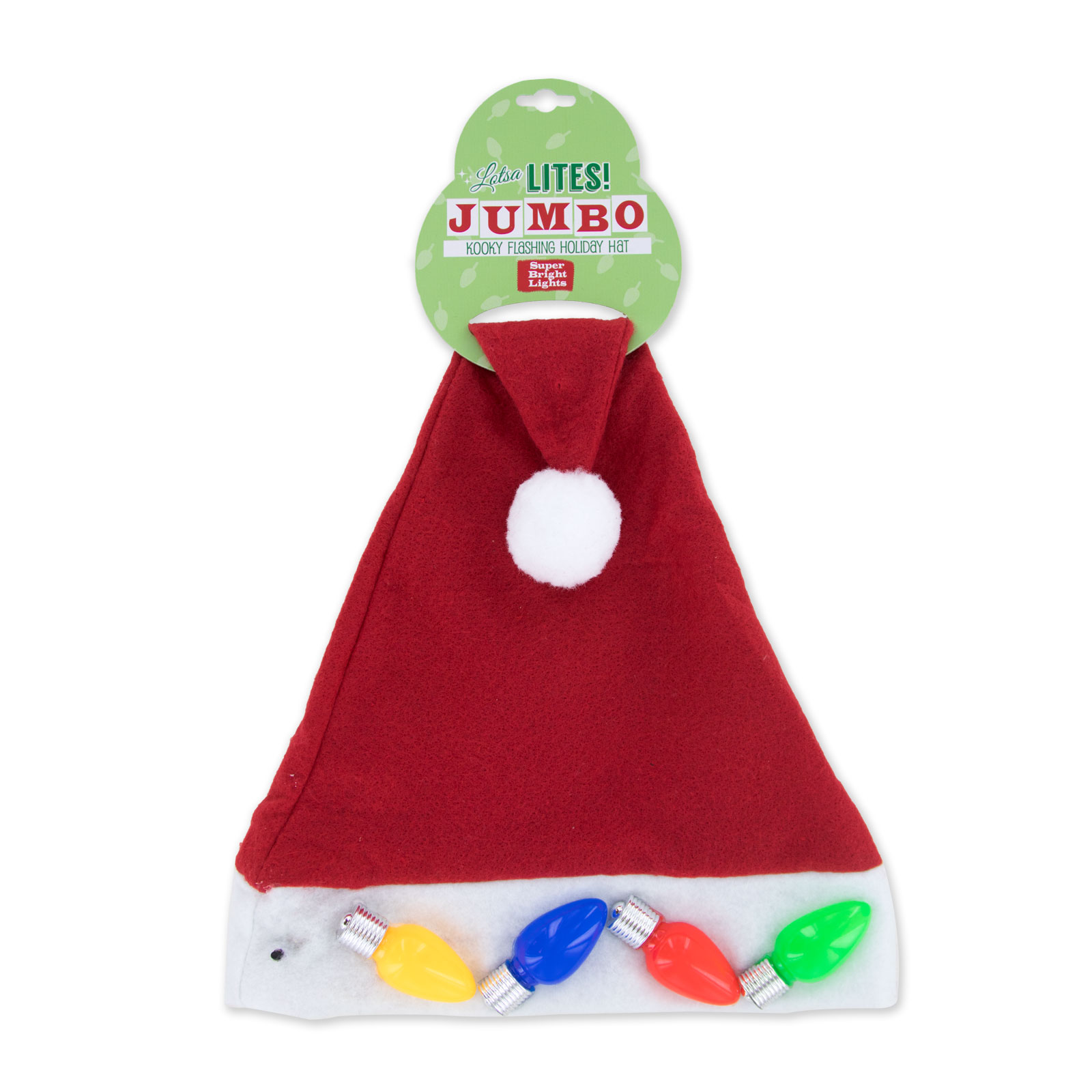 Lotsa LITES! JUMBO Flashing Santa Hat