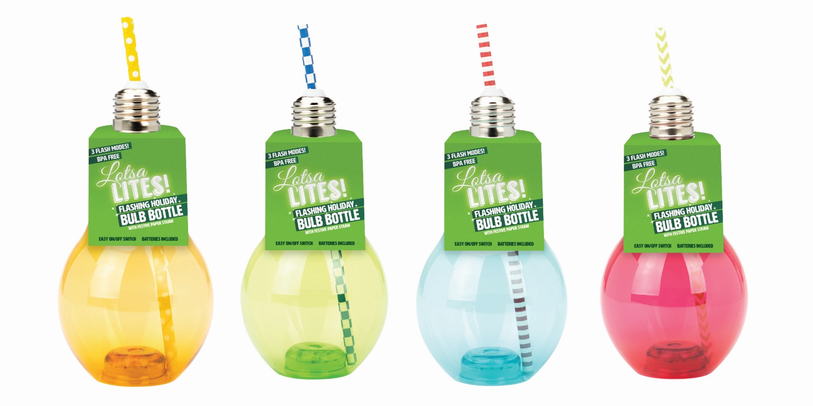 Lotsa LITES! Flashing Holiday Beverage Bulb