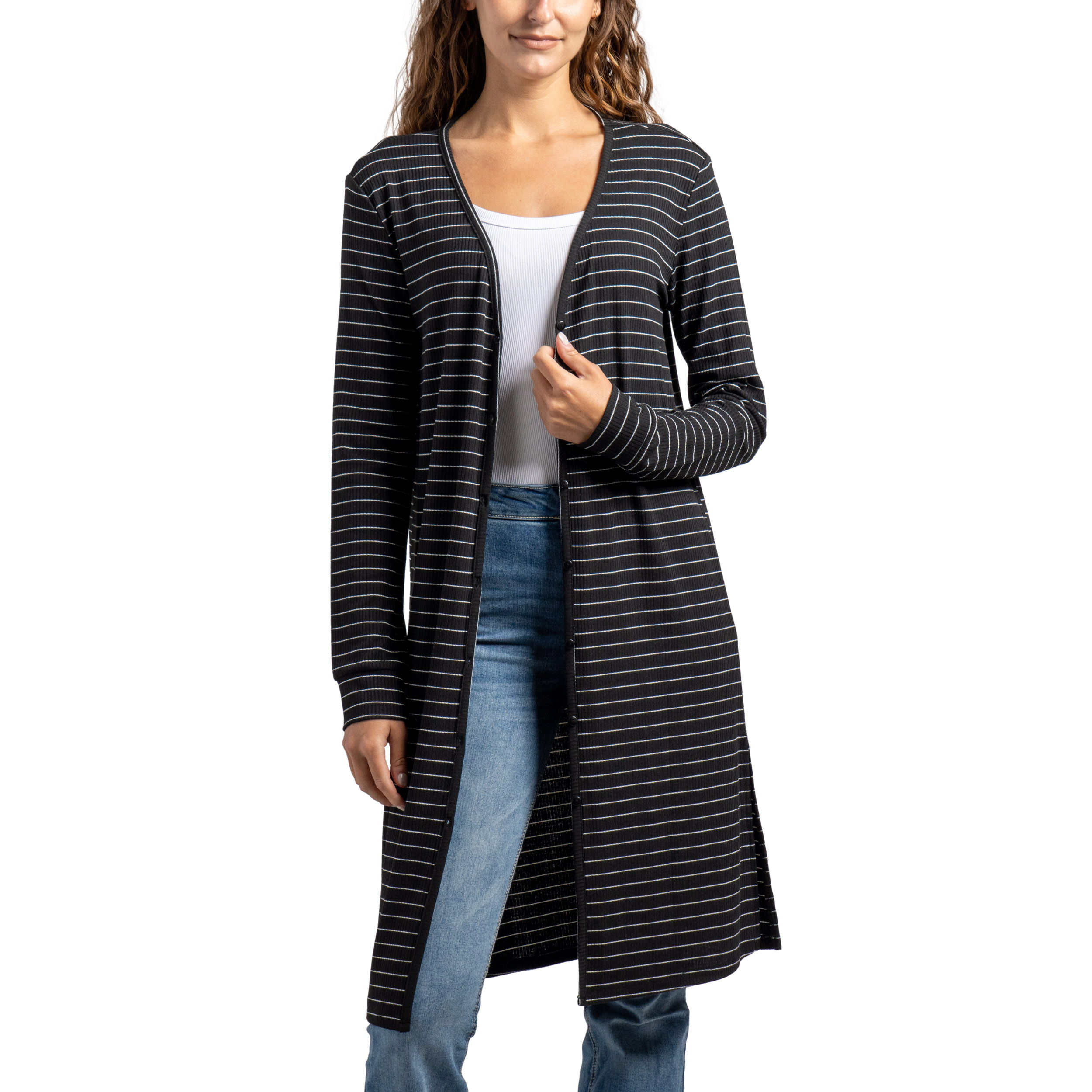 Allthreads Large Black Coastal Cardigan 2 PC