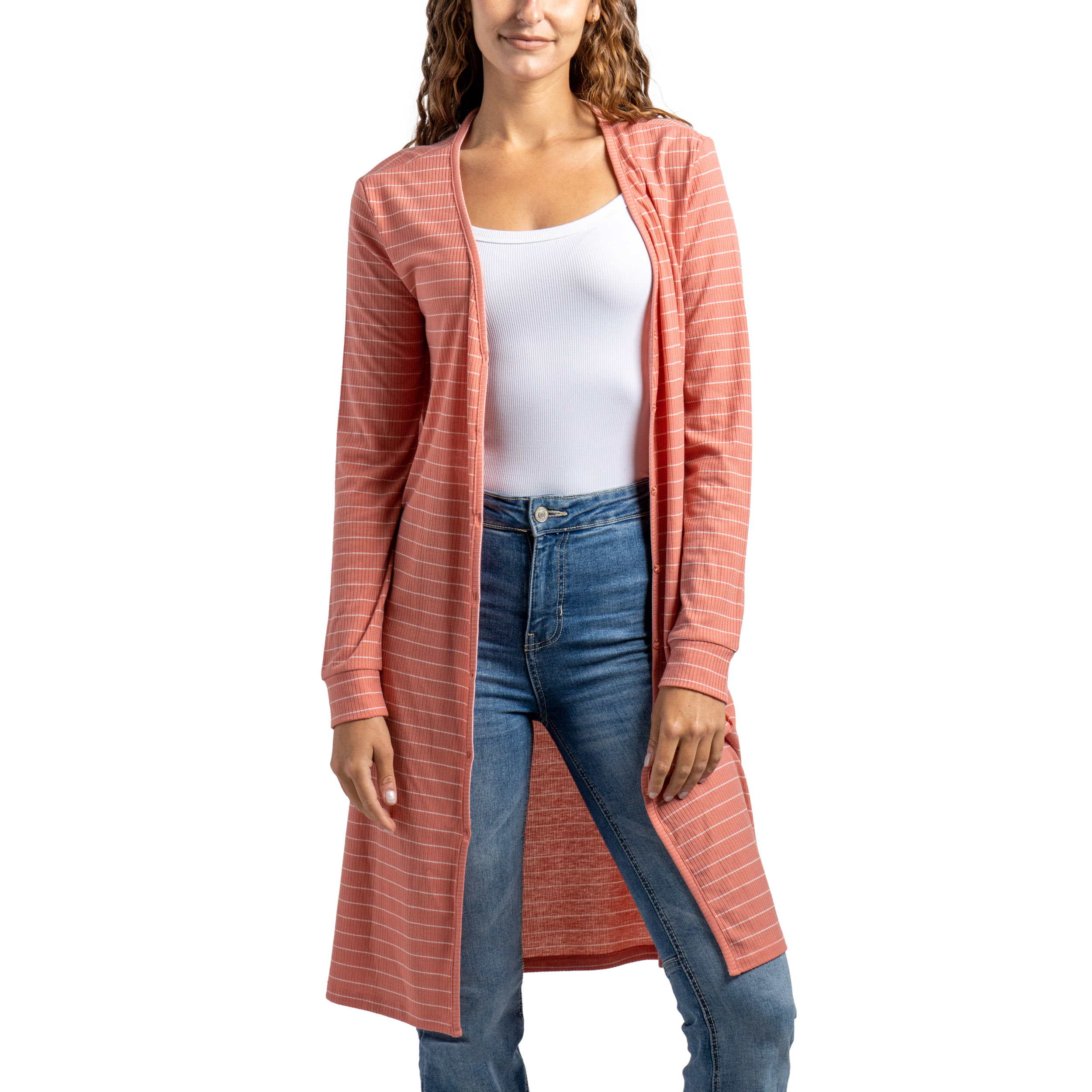 Allthreads Large Coral Coastal Cardigan 2 PC