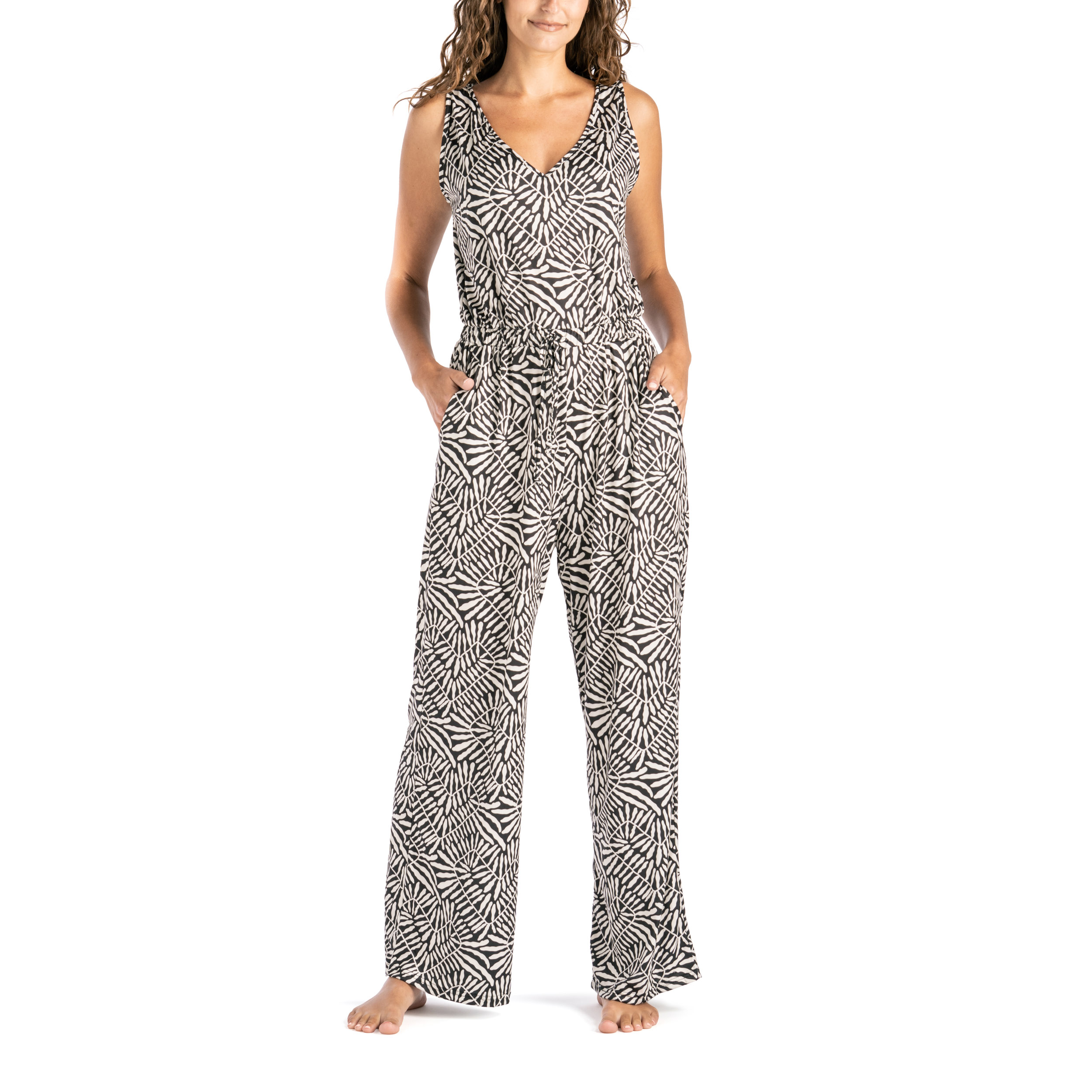 Allthreads Large Havana Vineyard Jumpsuit 2 PC