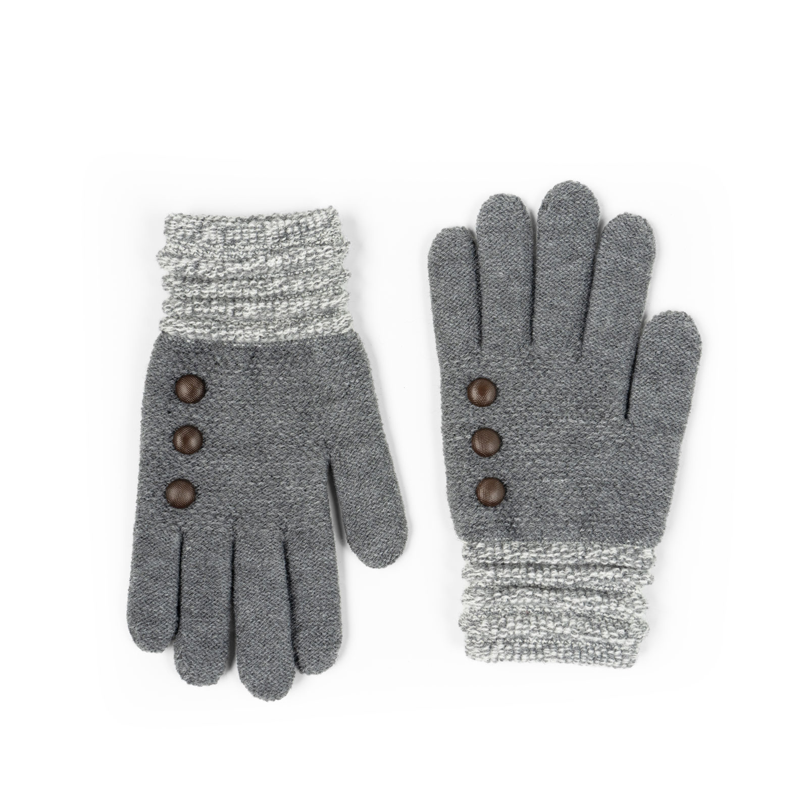 Britt's Knits Heathered Gray Originals Gloves 6pc