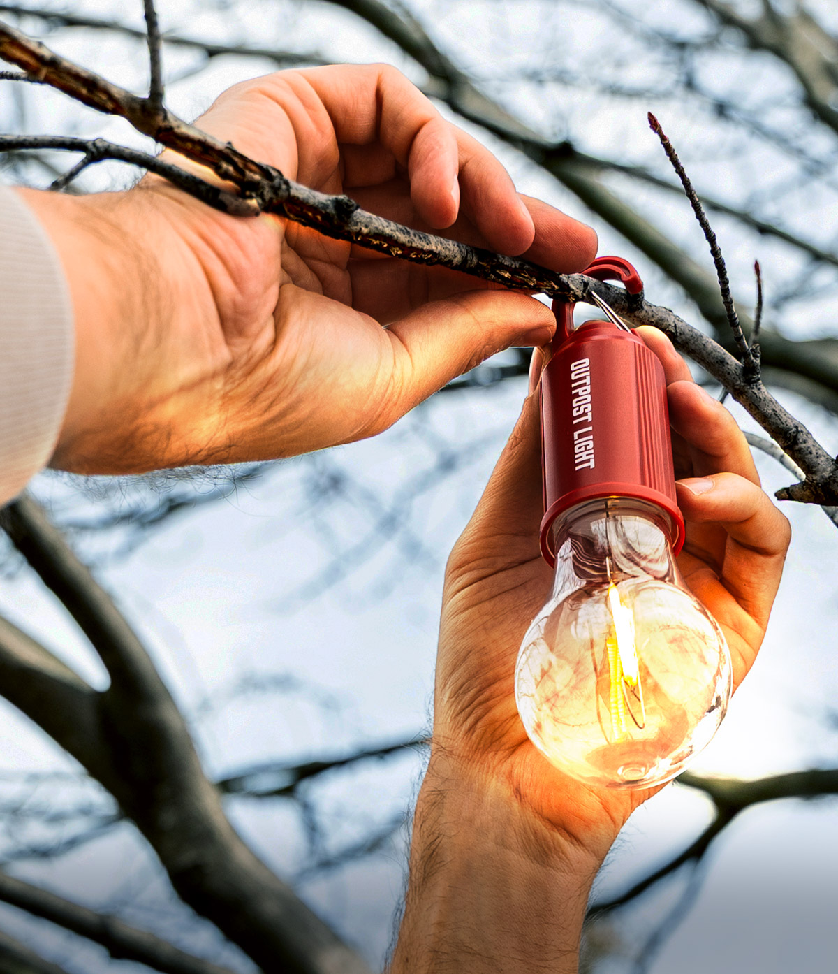 Bunk House Outpost Light Rechargeable Vintage Hanging Light