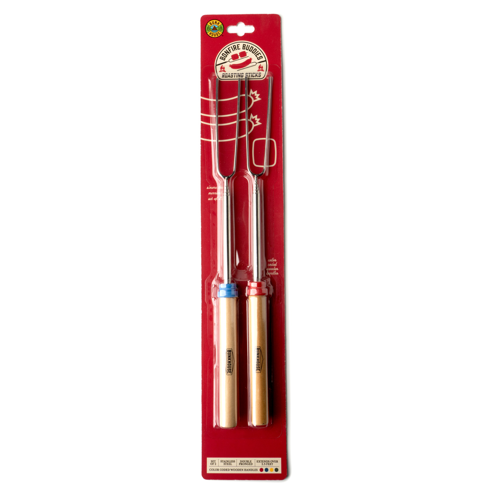 Bunk House Bonfire Buddies 2-Pack Roasting Sticks