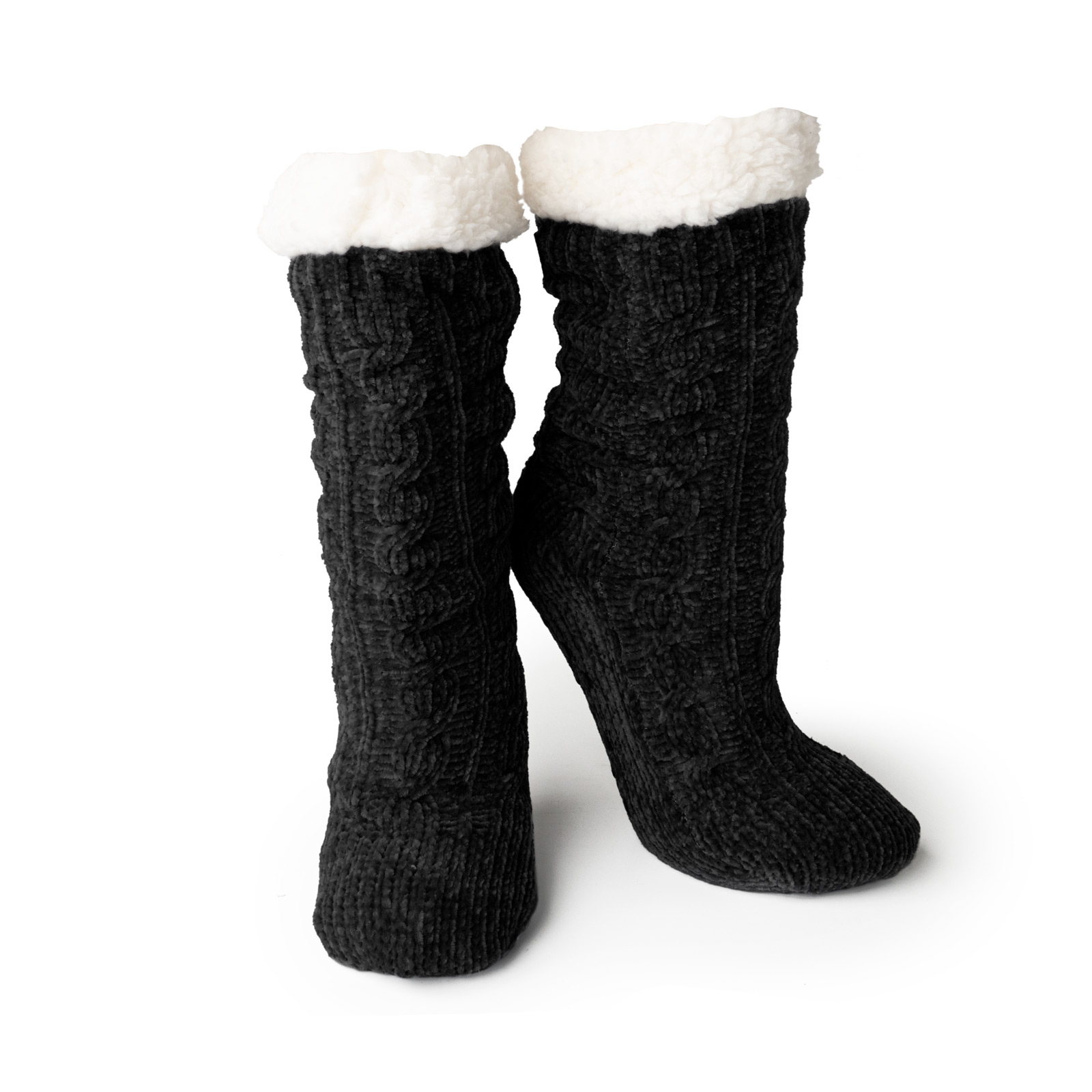 Britt's Knits Black Beyond Soft Slipper Socks 6pc