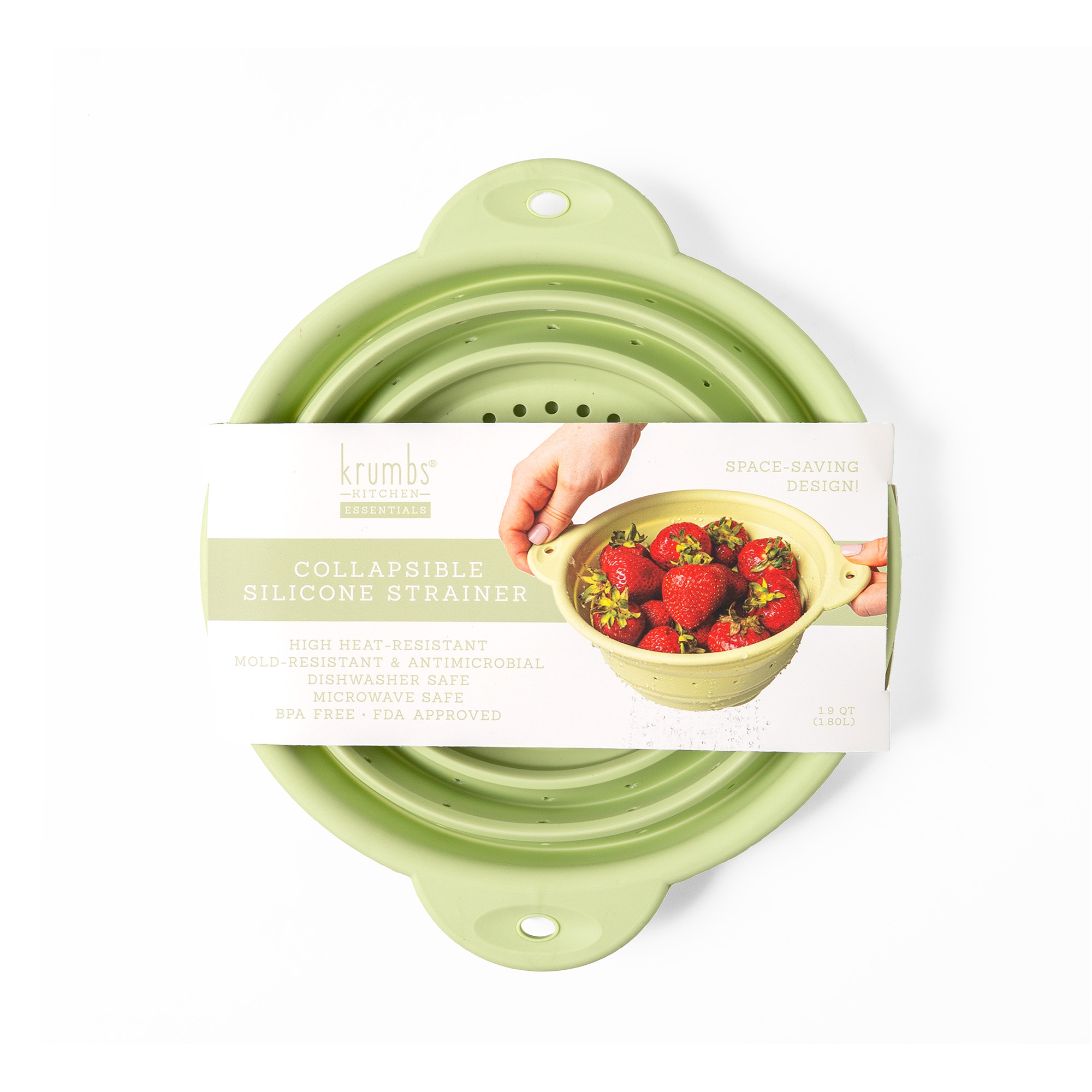 Krumbs Kitchen Collapsible Silicone Strainer