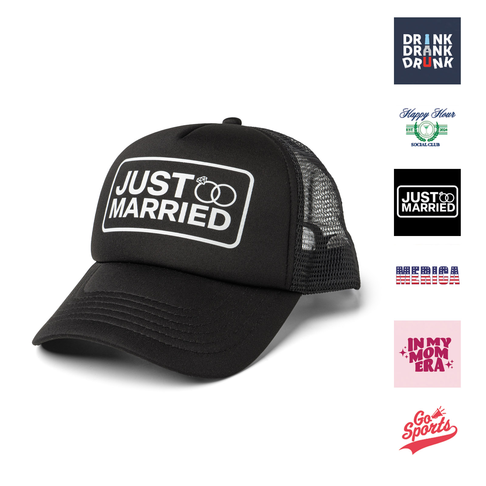 Pacific Brim Foam Trucker Hats