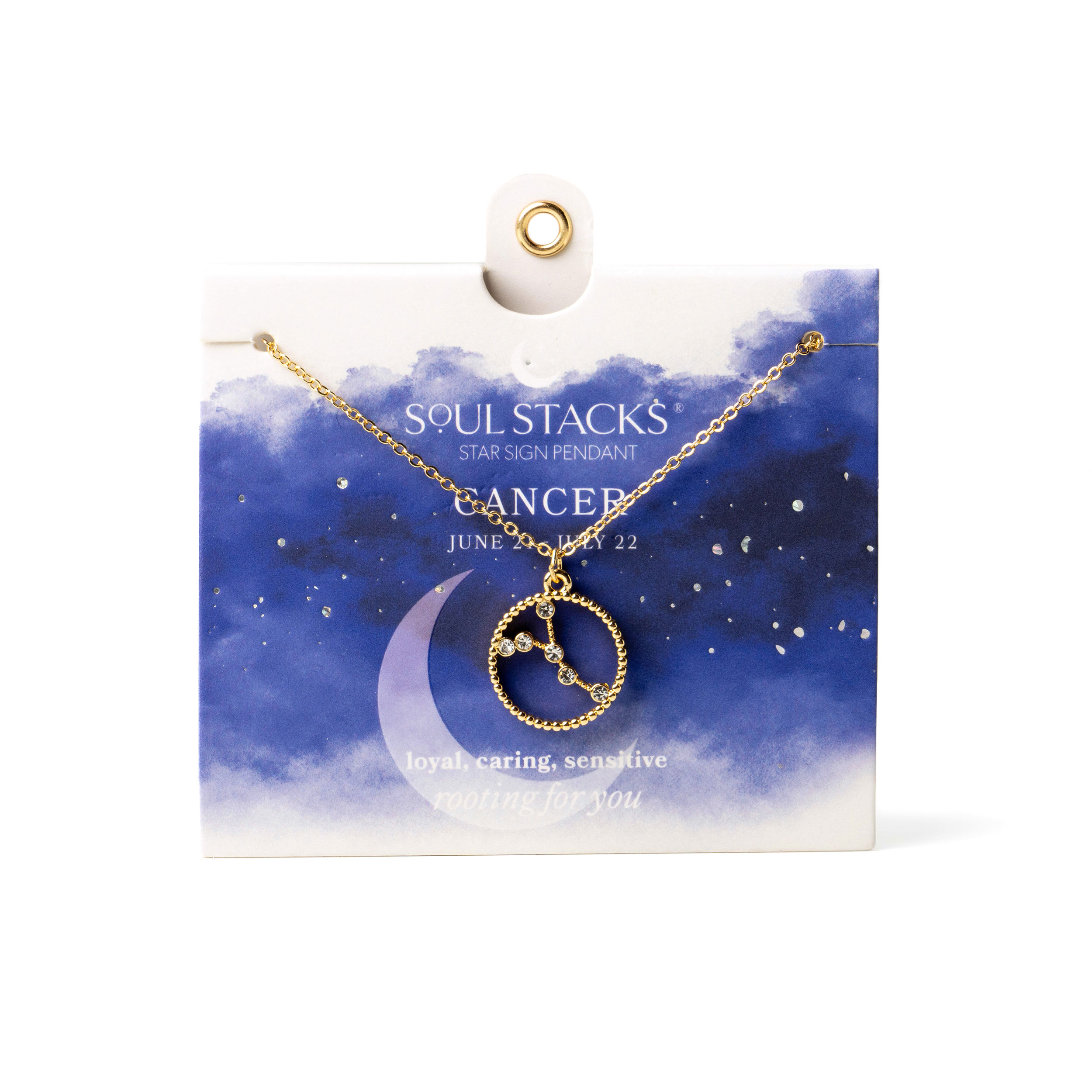 Soul Stacks Cancer Star Sign Pendant 2 PC