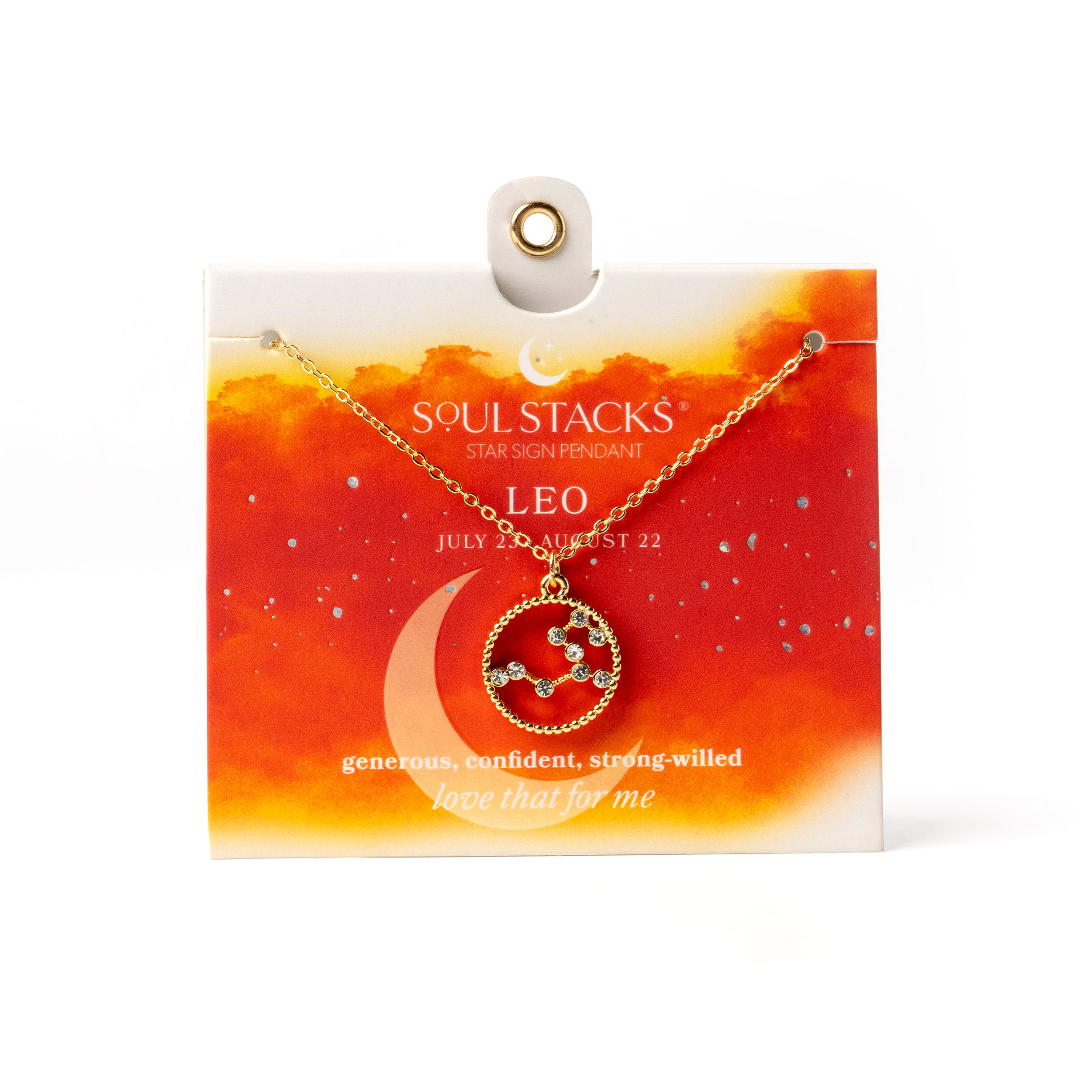 Soul Stacks Leo Star Sign Pendant 2 PC