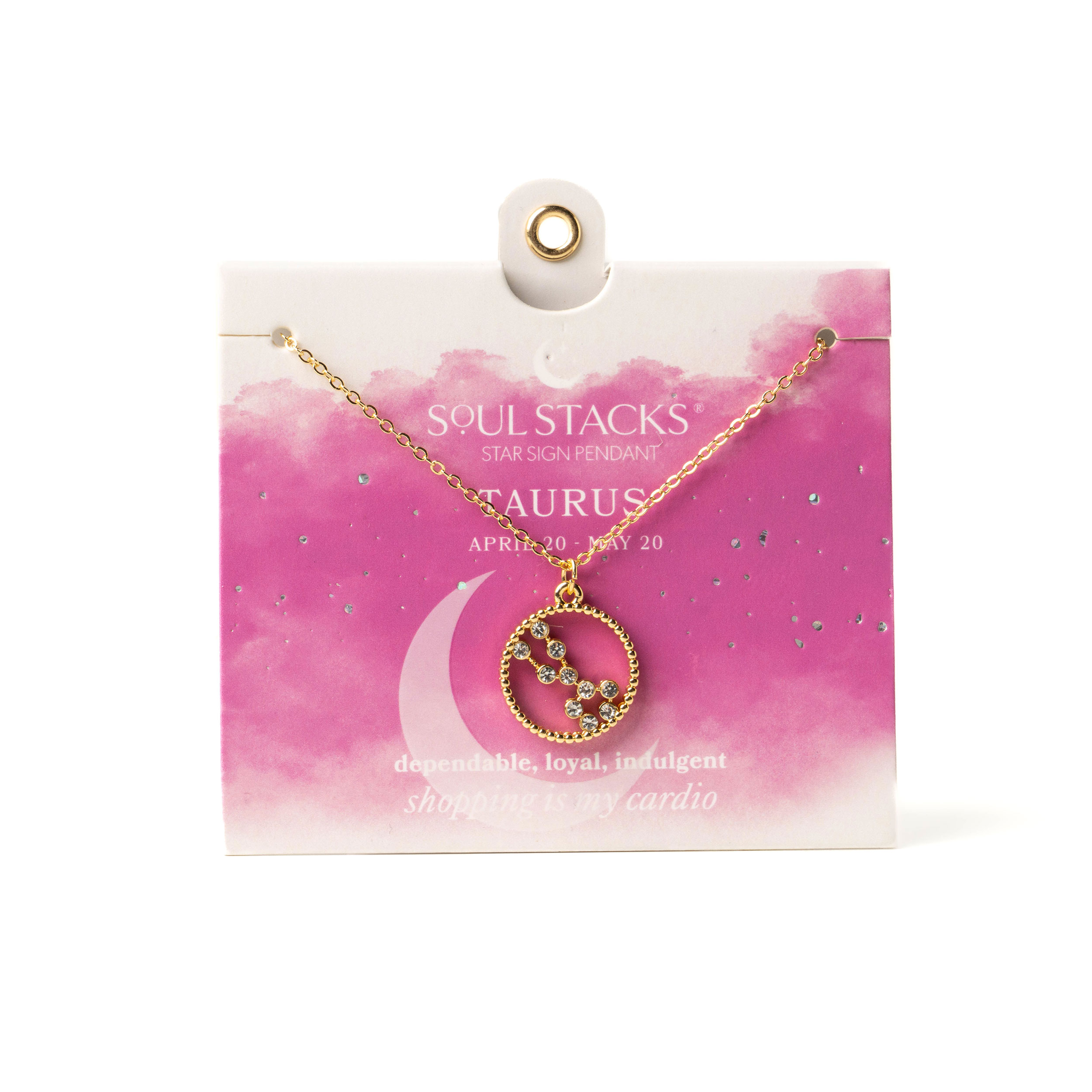 Soul Stacks Taurus Star Sign Pendant 2 PC