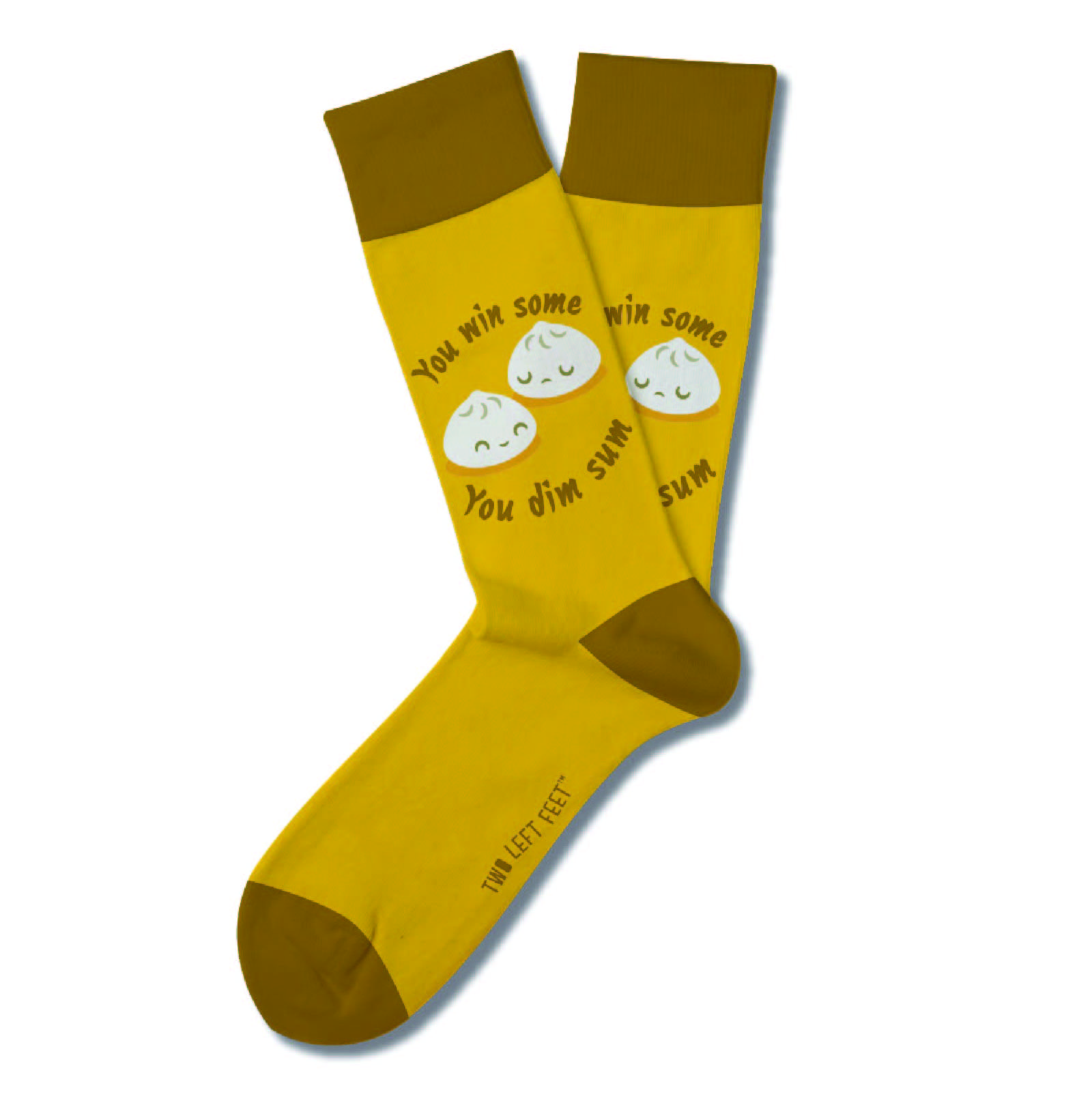 Two Left Feet M/L You Win Some You Dim Sum Socks